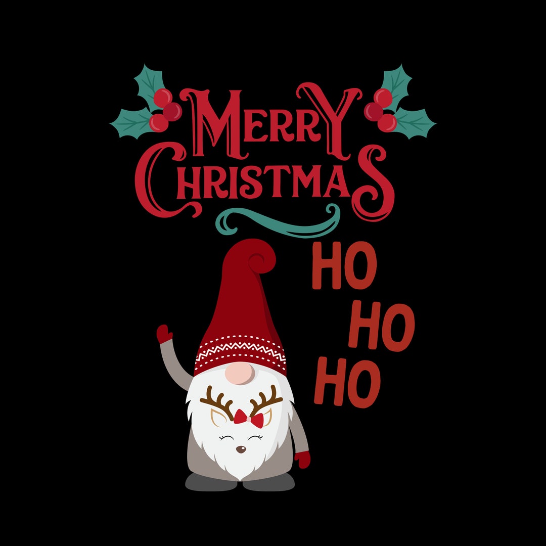 Santa Claus Ho Ho Ho PNG , Merry Christmas PNG , Digital Print - Etsy