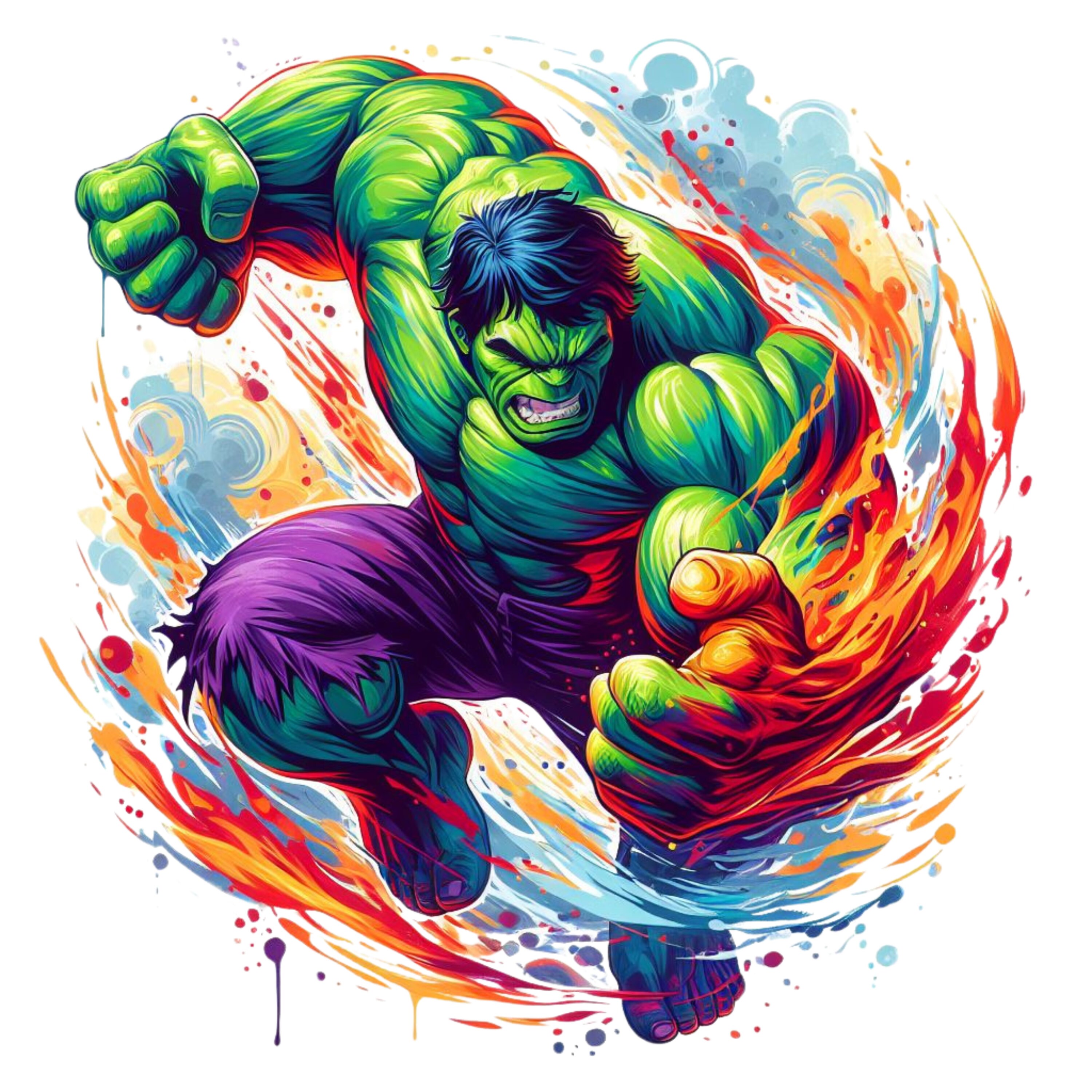14 Powerfull Watercolor Hulk Collection PNG , Hulk Digital Art ...