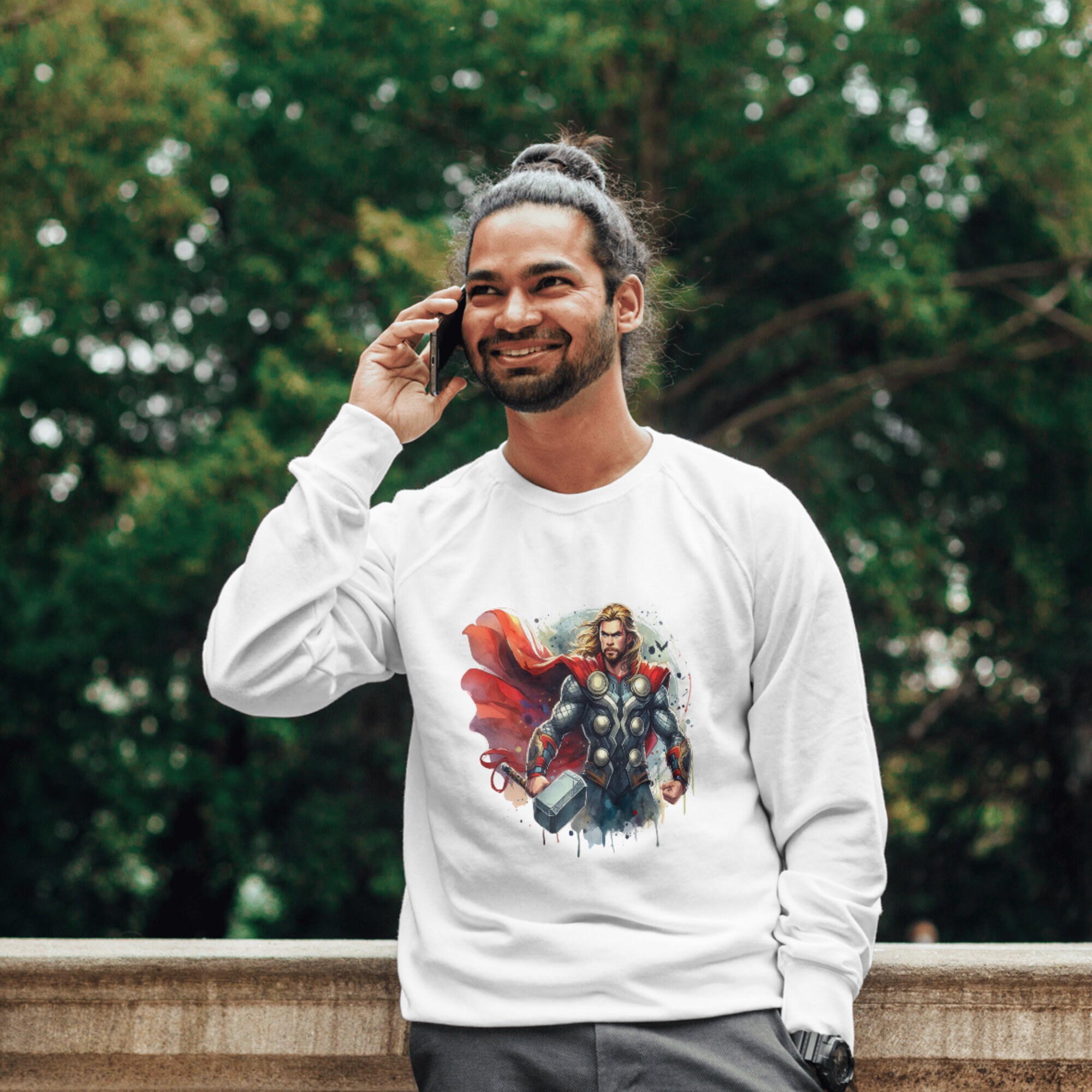 2 PNG Watercolor Thor Digital Print , Thor Artwork , Thor Digital ...