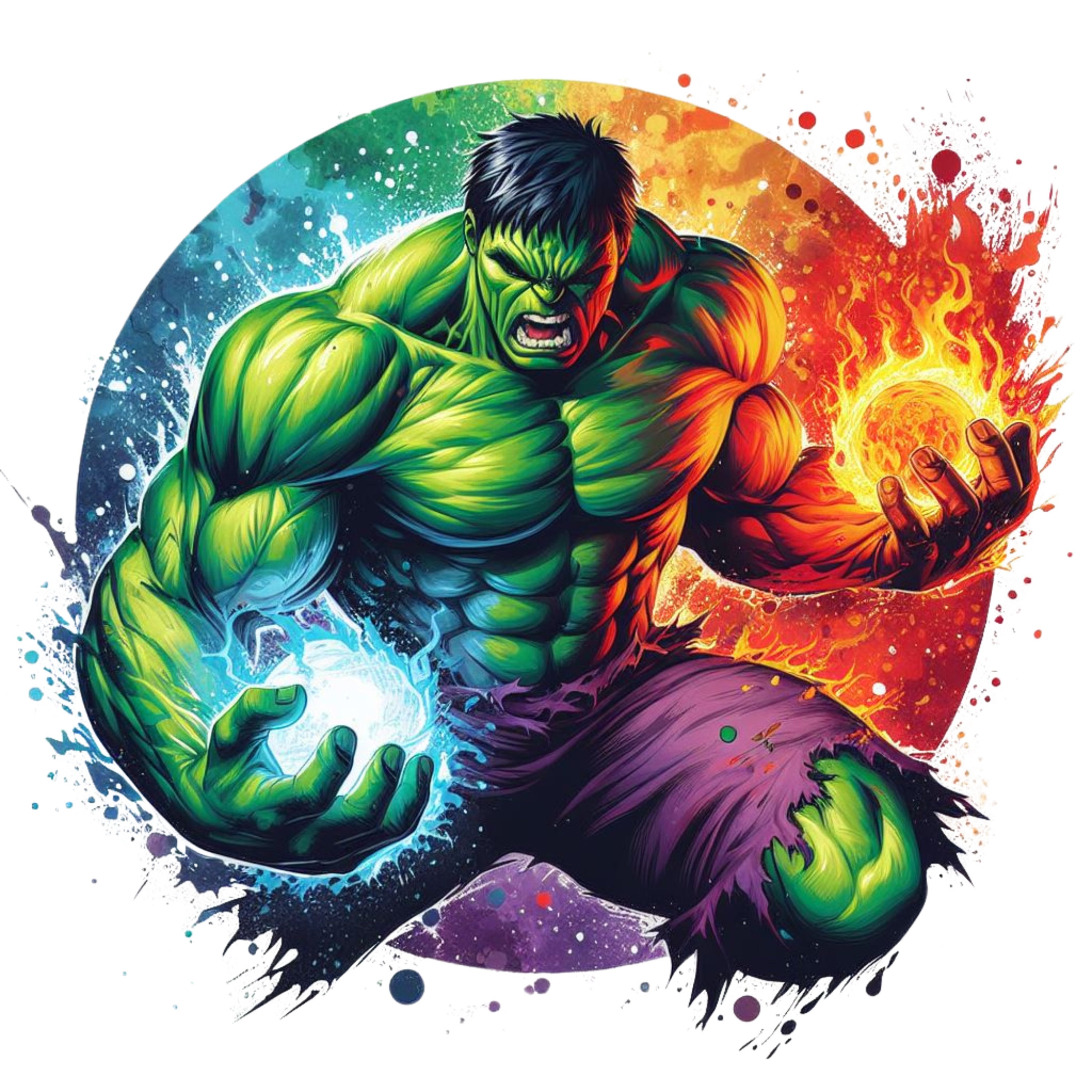 14 Powerfull Watercolor Hulk Collection PNG , Hulk Digital Art ...