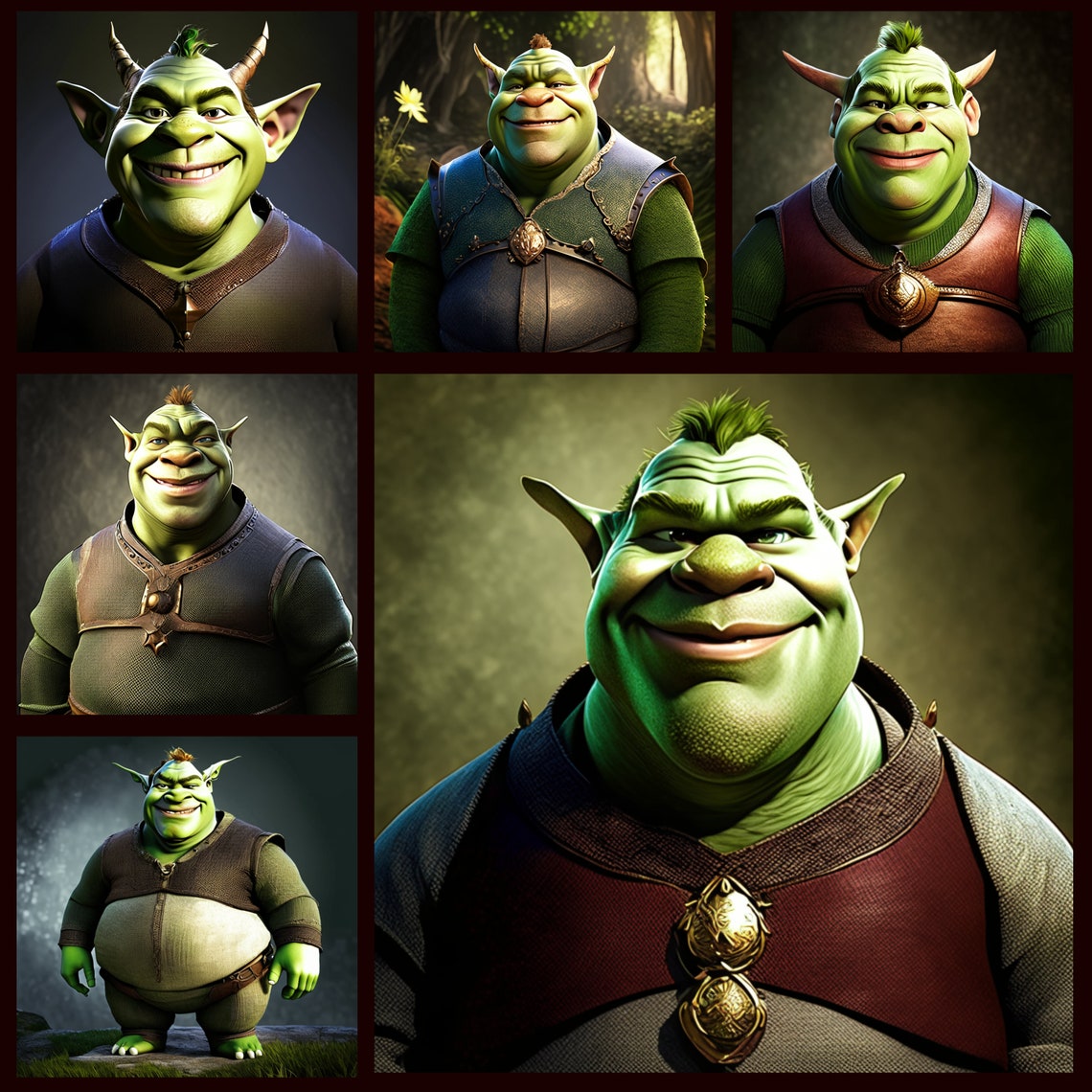 Shrek PNG , Shrek and His Brothers PNG , Clear Prints With Shrek Design ...