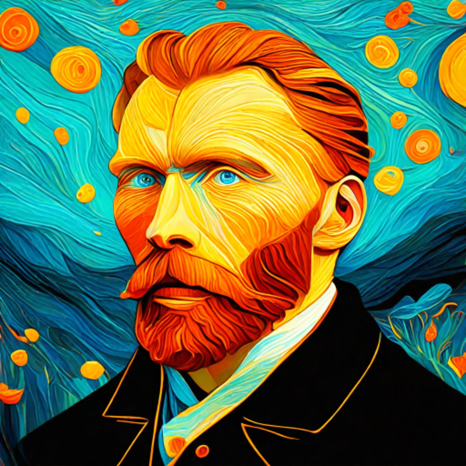 Vincent Van Gogh Collection Design Vincen Van Gogh Clip Art - Etsy