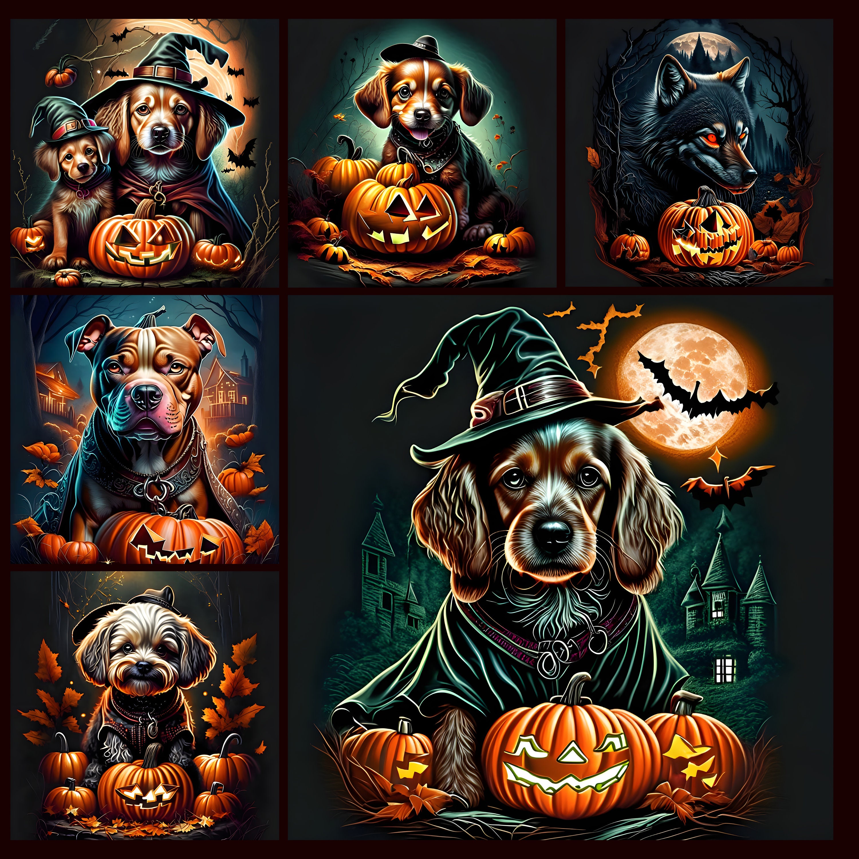 Halloween Cute Dog Clipart Cute Puppy Clip Art Digital - Etsy