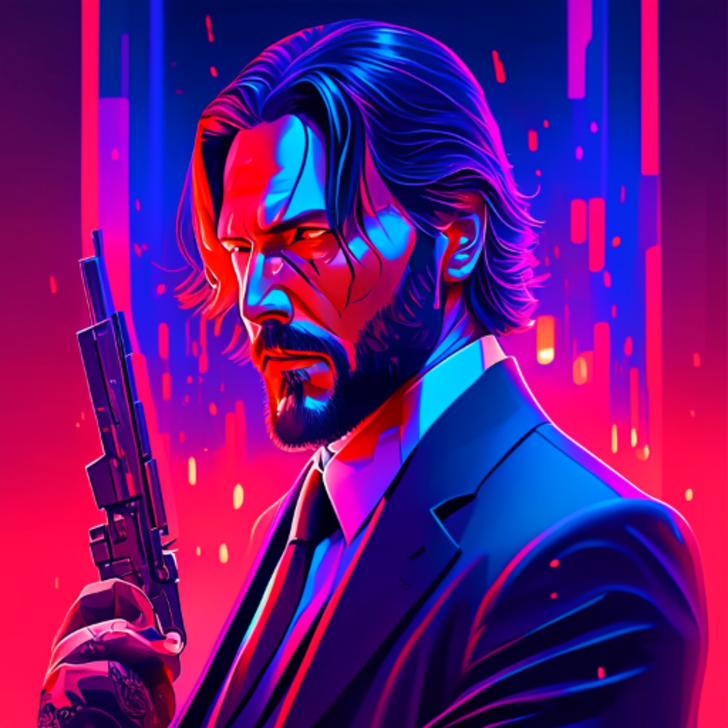 John Wick Clip Art , John Wick PNG , John Wick Design: Power and Fear ...