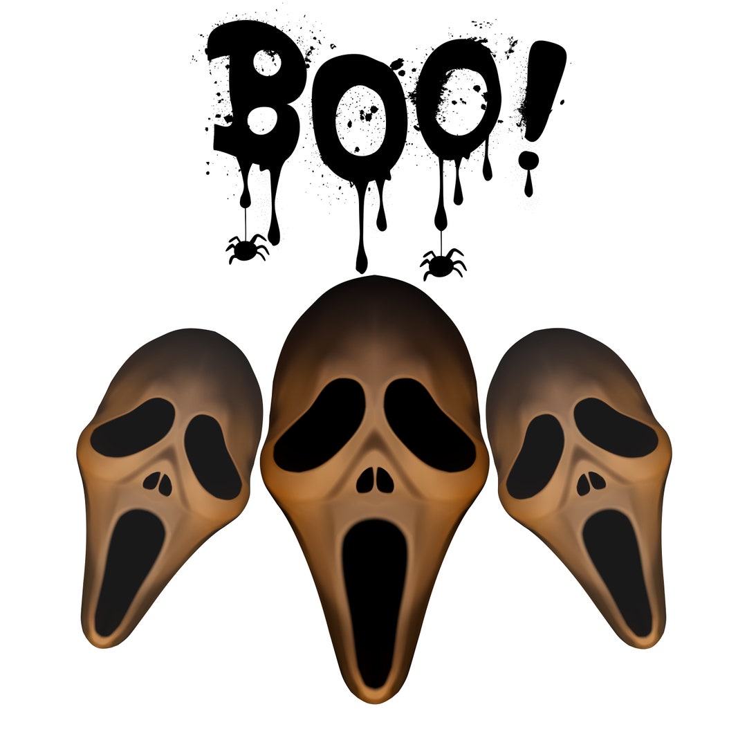 Scary Faces Made Boo Halloween Design , High-quality PNG for Halloween ...