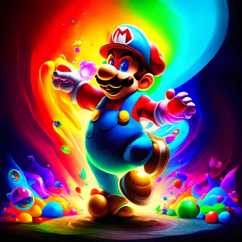 Colorful Super Mario , Super Mario Clip Art , Super Mario Printable ...