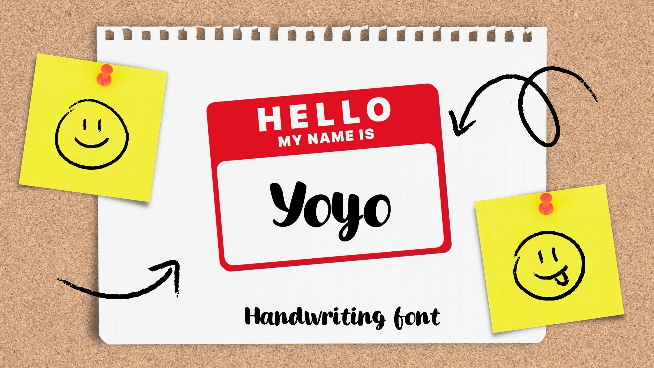 Yoyo Font Handwriting Font - Etsy