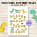 Dinosaur Reward Chart, Sticker Chart PDF, Preschool Kids, Potty ...