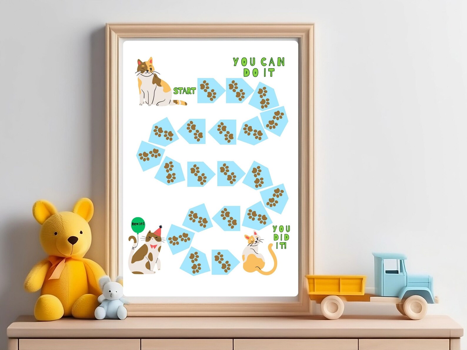 Printable Cats Reward Chart PDF, Cats Behavior Chart, Daily Chore Chart ...