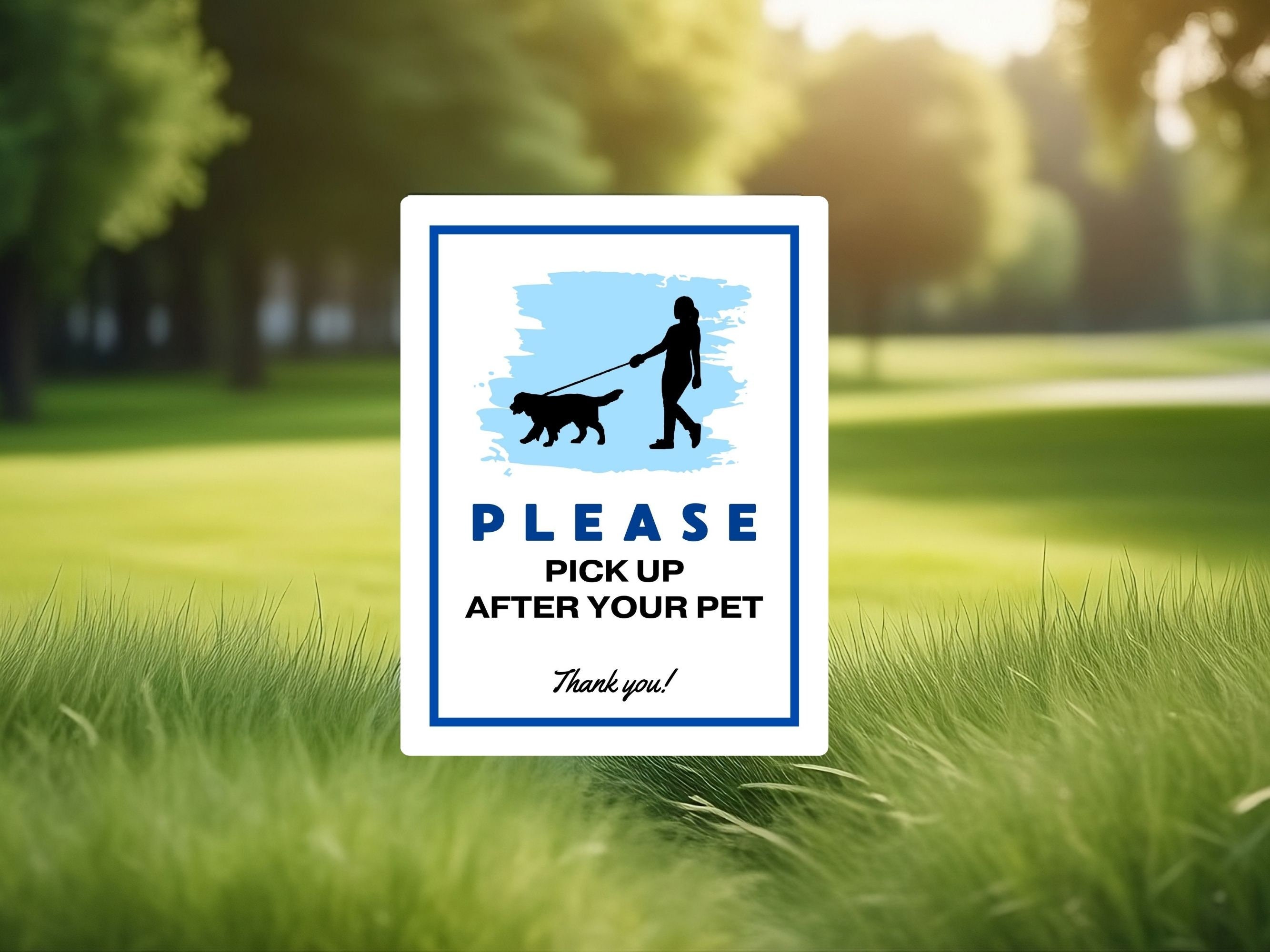 Please Pick up After Your Pet Sign, Printable Pick up Poop Sign ...