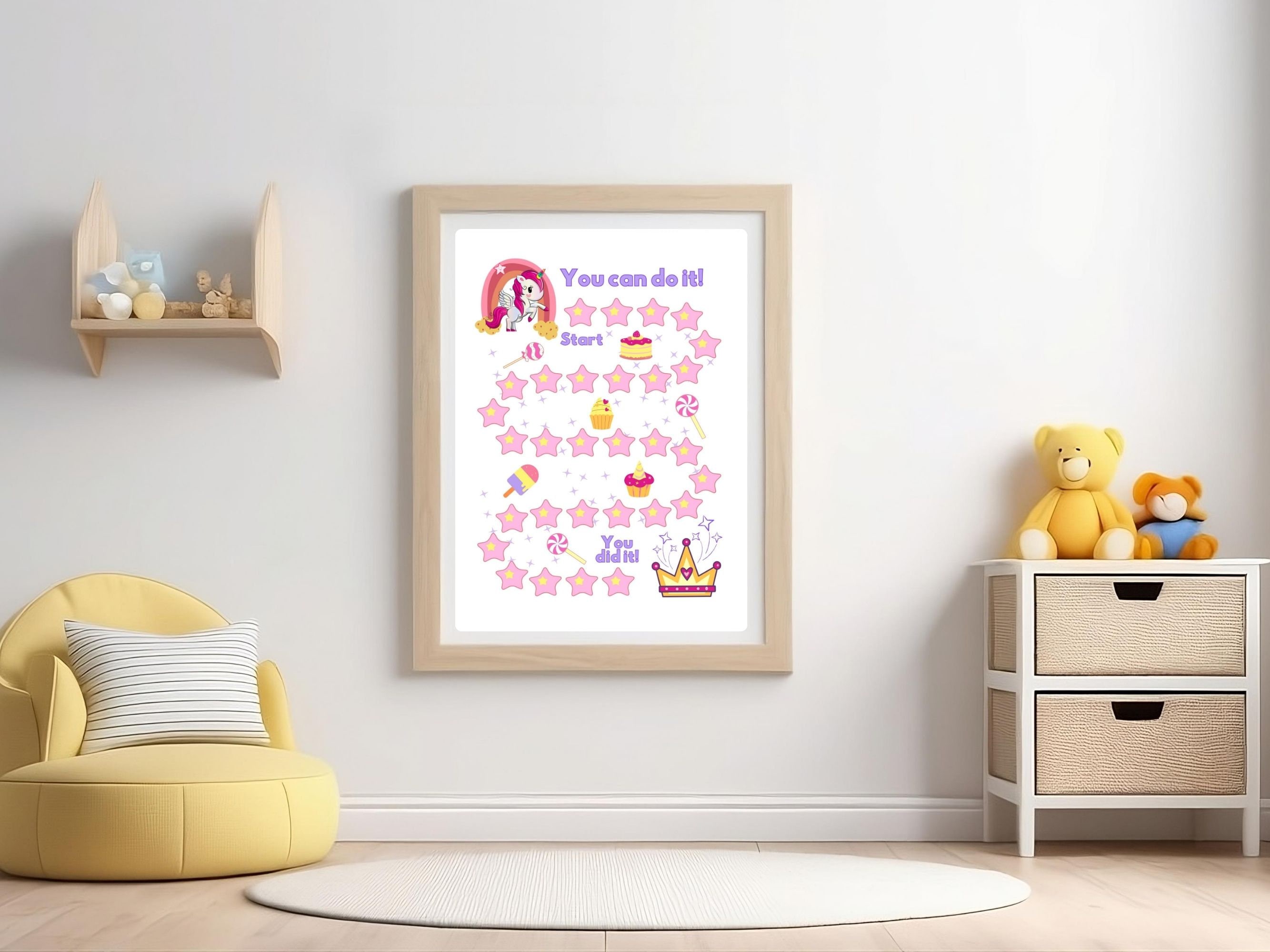 Printable Unicorn Behavior Chart, Unicorn Reward Chart, Daily Chore ...