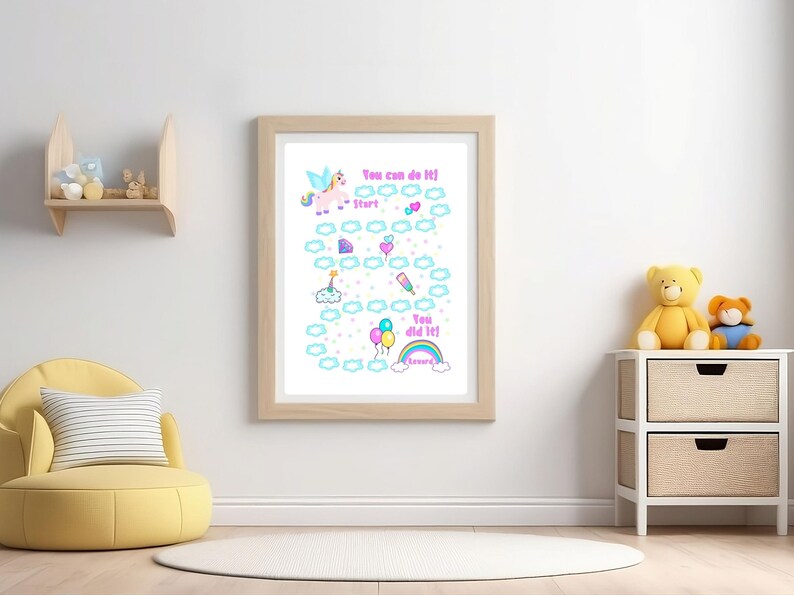 Unicorn Reward Chart, Printable Unicorn Behavior Chart, Daily Chore ...
