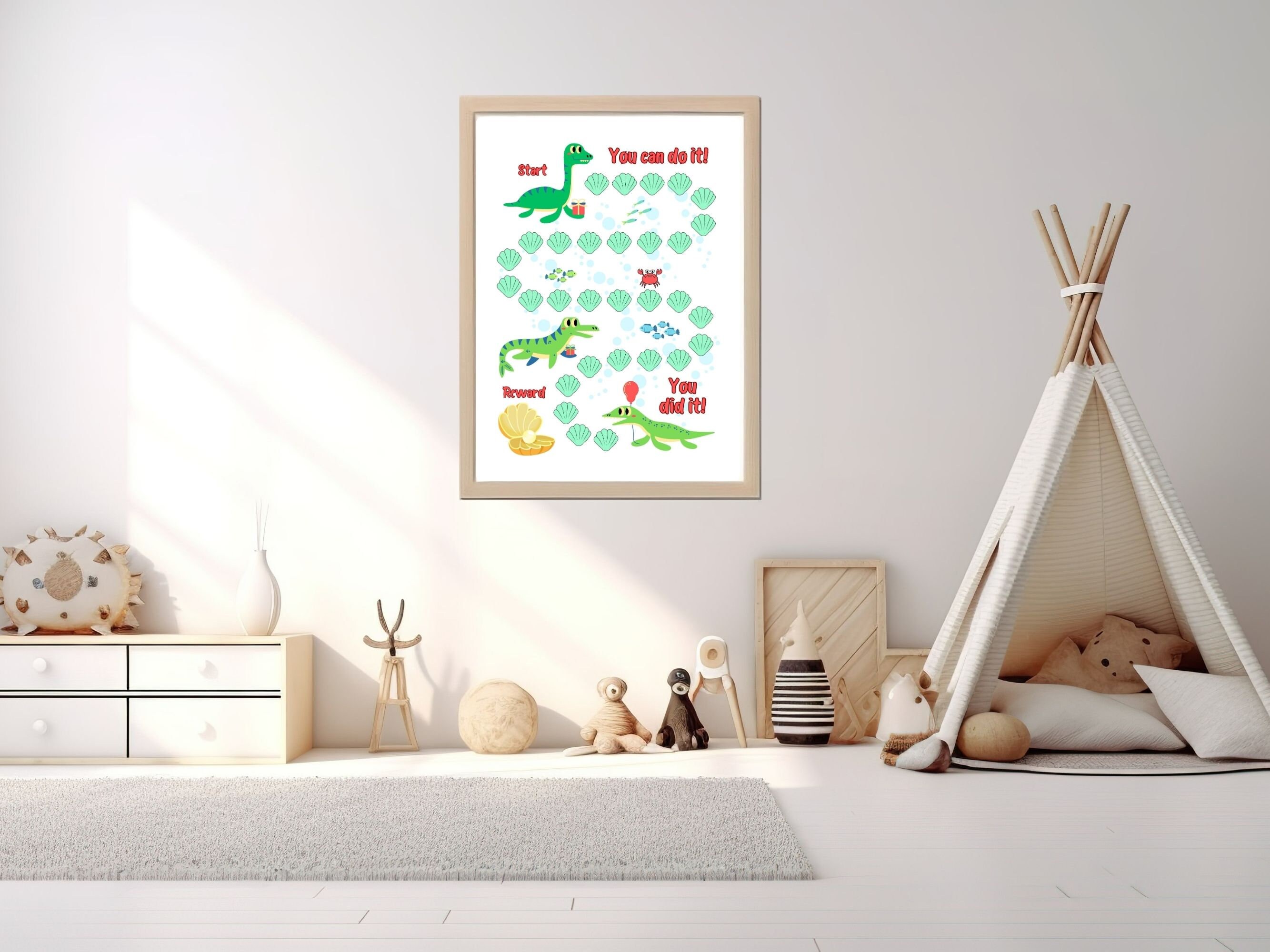Dinosaur Reward Chart, Sticker Chart, Dinosaurs Toddler Reward Chart ...
