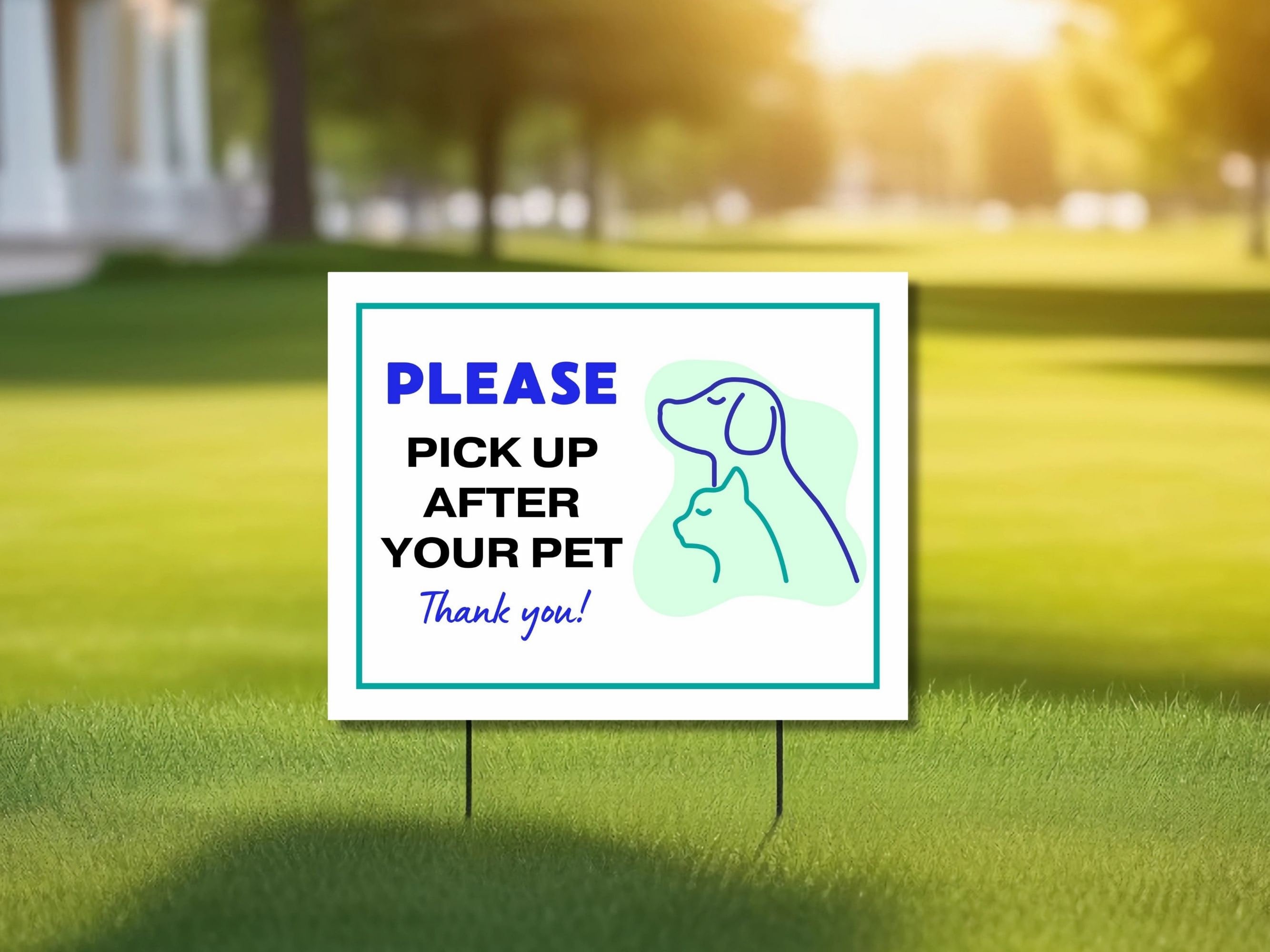 Please Pick up After Your Pet Sign, Printable Pick up Poop Sign, Clean ...