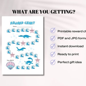 Dinosaur Reward Chart, Sticker Chart, Dinosaurs Toddler Reward Chart ...