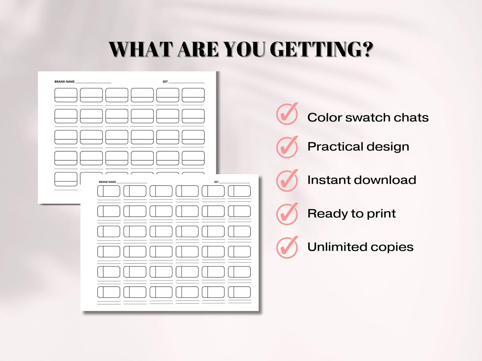 Color Swatch Chart, Color Swatches Sheets PDF, Color Swatch Charts ...