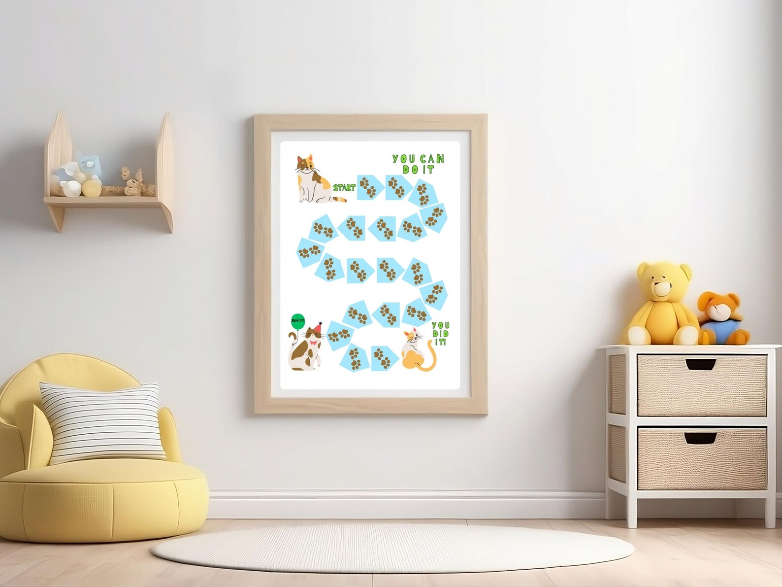 Printable Cats Reward Chart PDF, Cats Behavior Chart, Daily Chore Chart ...