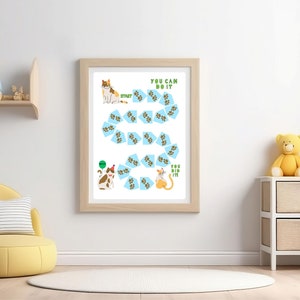 Printable Cats Reward Chart PDF, Cats Behavior Chart, Daily Chore Chart ...