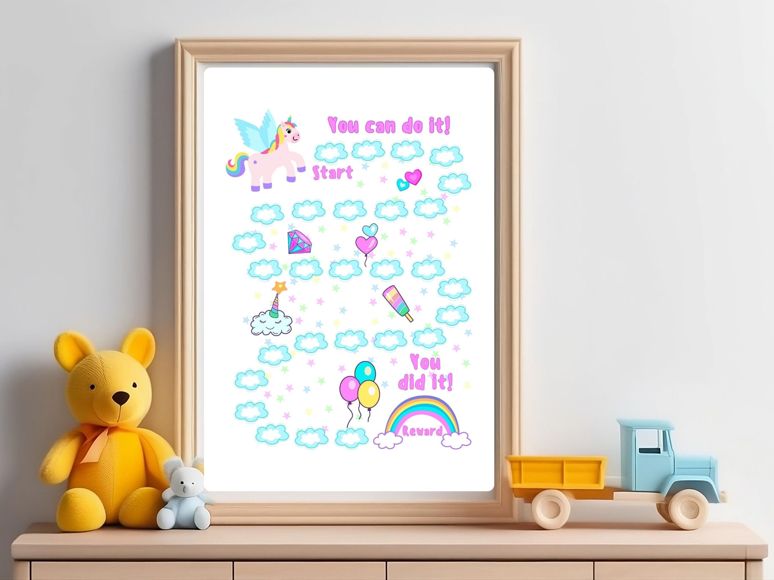 Unicorn Reward Chart, Printable Unicorn Behavior Chart, Daily Chore ...