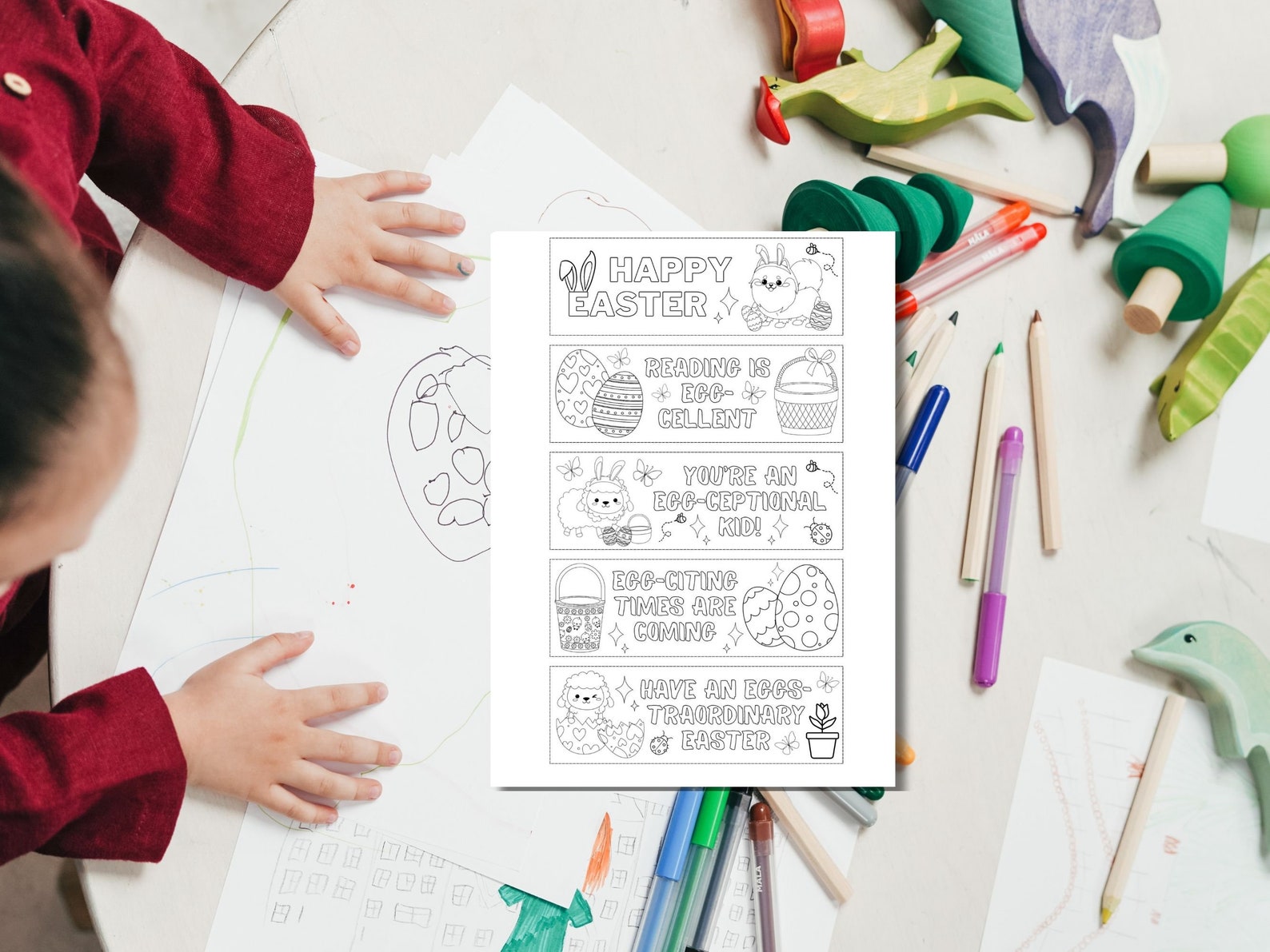 Easter Positive Affirmations for Kids, Printable Coloring Easter ...