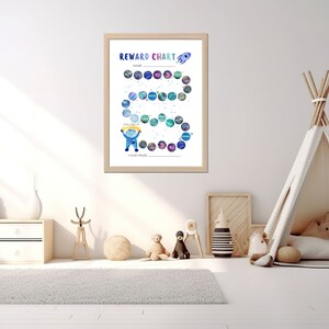 Printable Outer Space Reward Chart, Astronaut Behavior Chart, Daily ...