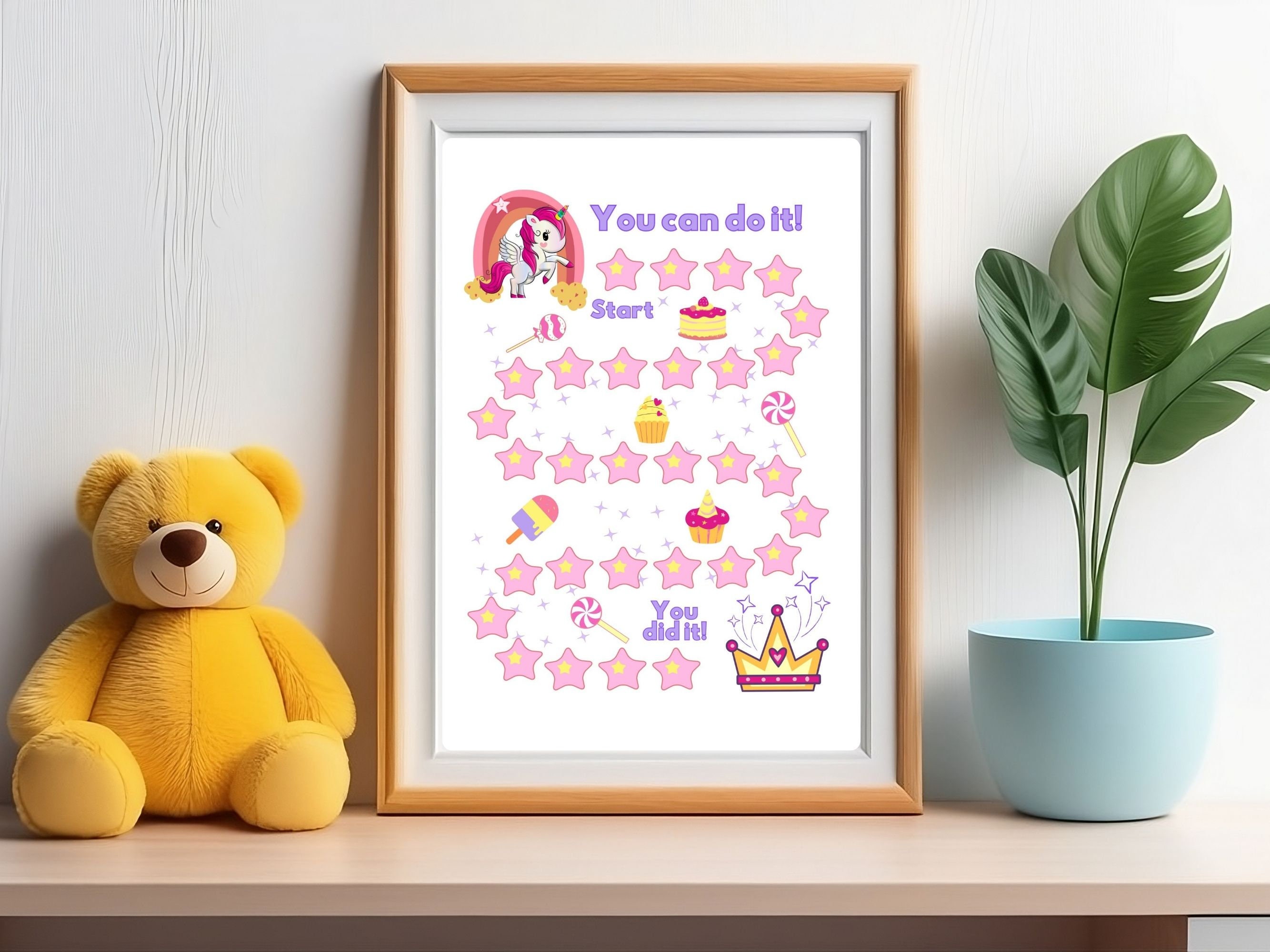 Printable Unicorn Behavior Chart, Unicorn Reward Chart, Daily Chore ...