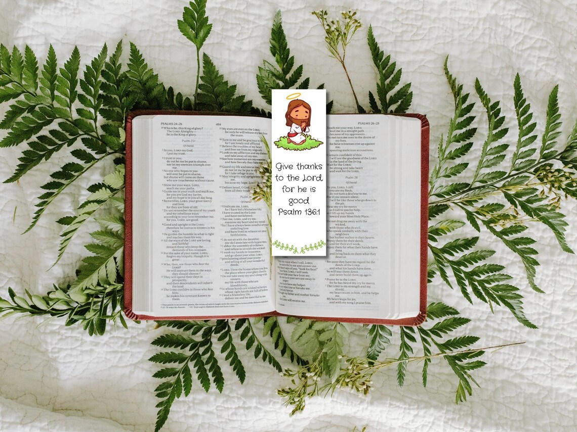 Bible Verses Bookmarks for Kids, Unique Jesus Bookmarks Set, Sunday ...