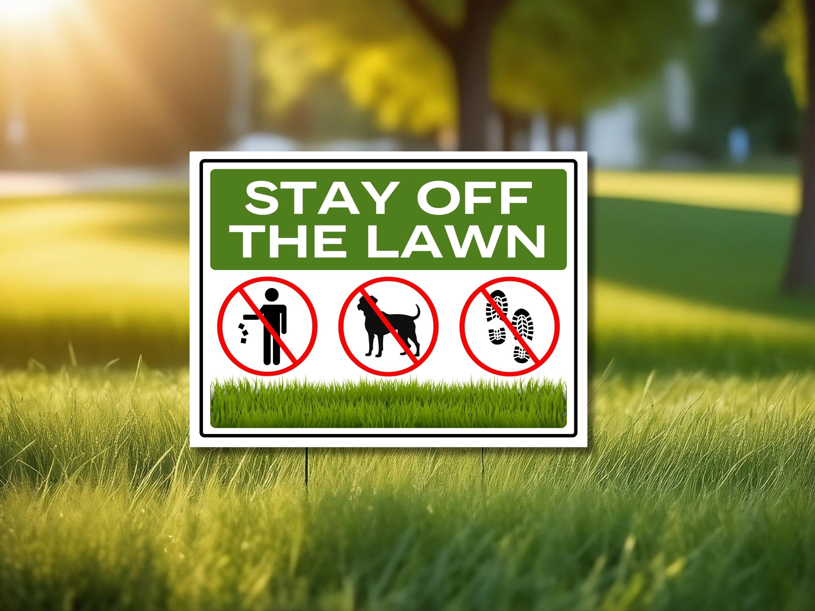 Stay off Lawn Printable Sign, off Grass Sign PNG, Yard Keep Out Sign ...