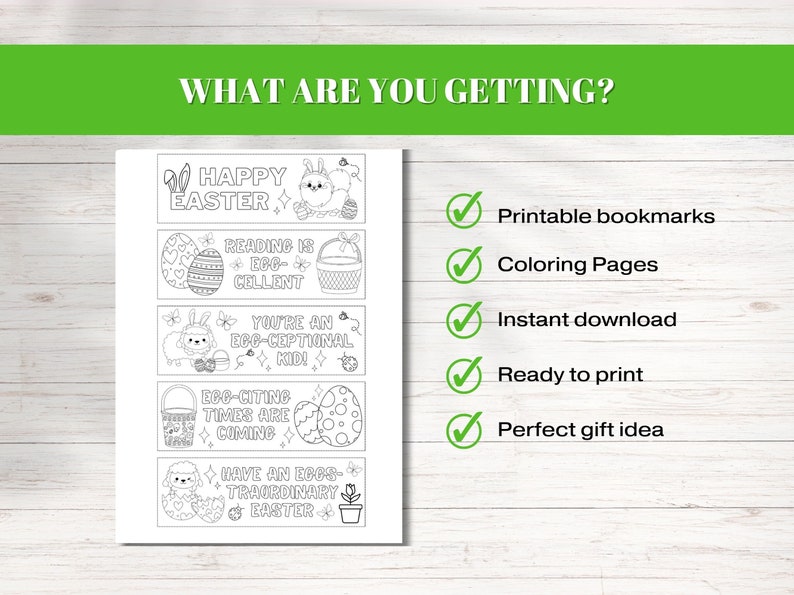 Easter Positive Affirmations for Kids, Printable Coloring Easter ...