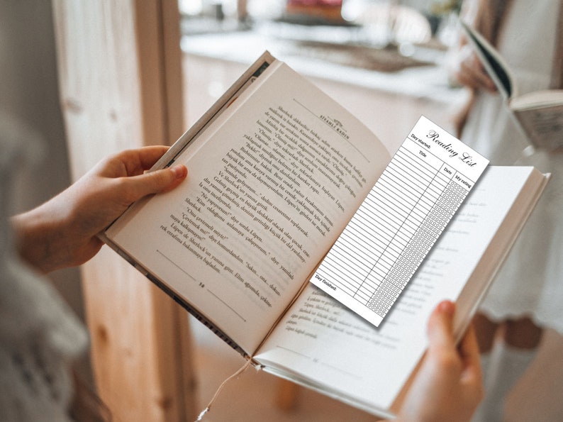 Printable Bookmark PDF, Reading Log Tracker, Reading Journal, Reading ...
