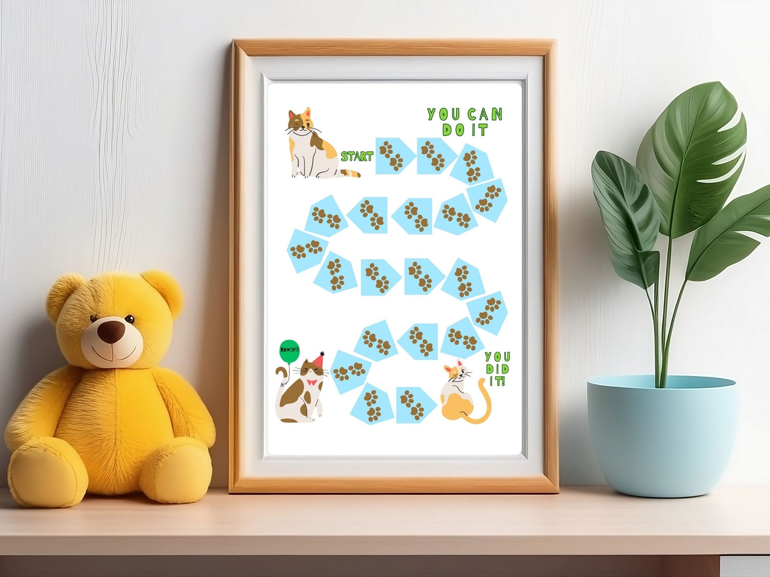 Printable Cats Reward Chart PDF, Cats Behavior Chart, Daily Chore Chart ...