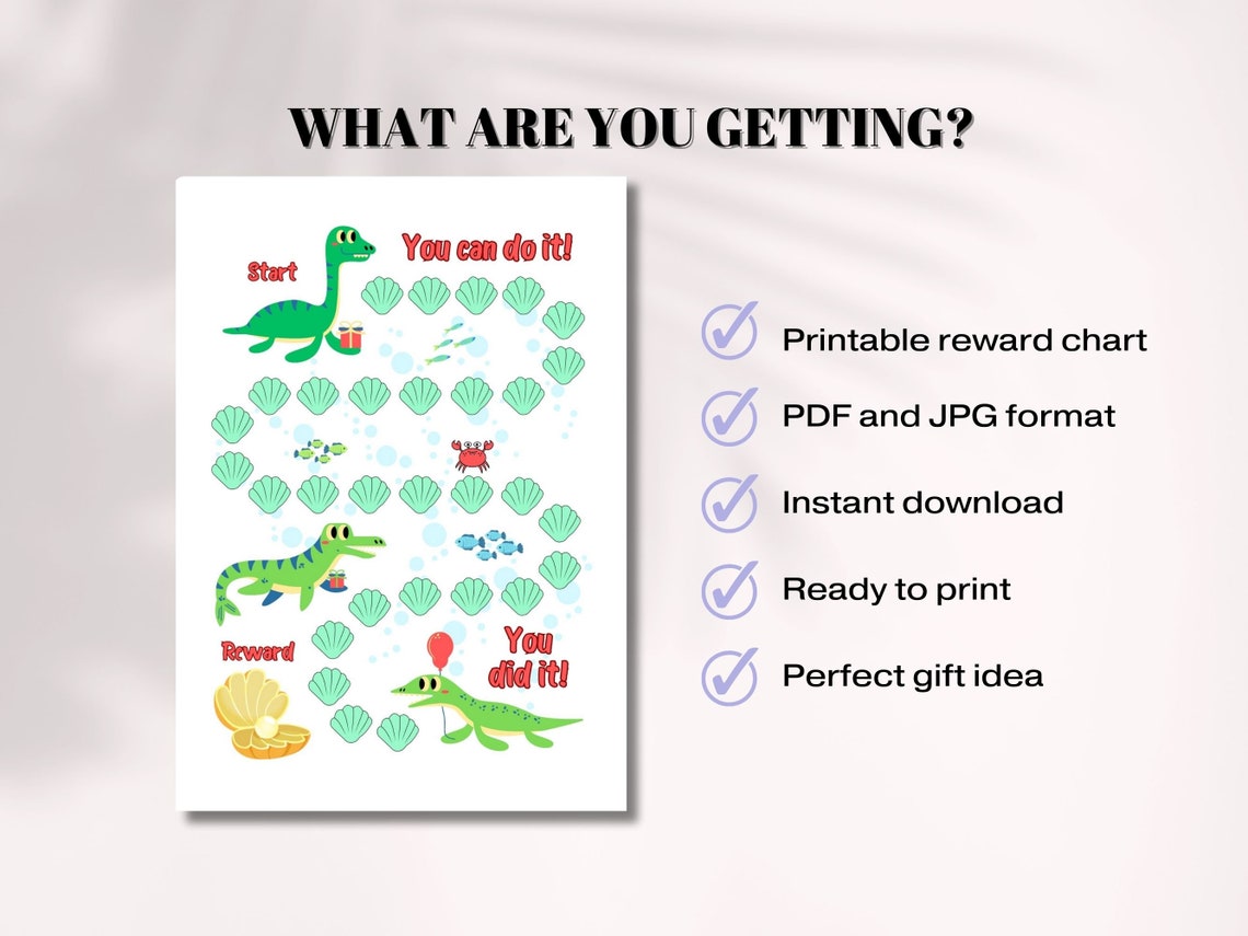 Dinosaur Reward Chart, Sticker Chart, Dinosaurs Toddler Reward Chart ...