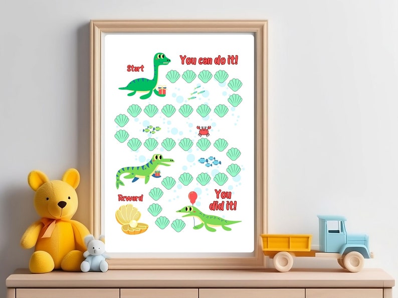 Dinosaur Reward Chart, Sticker Chart, Dinosaurs Toddler Reward Chart ...