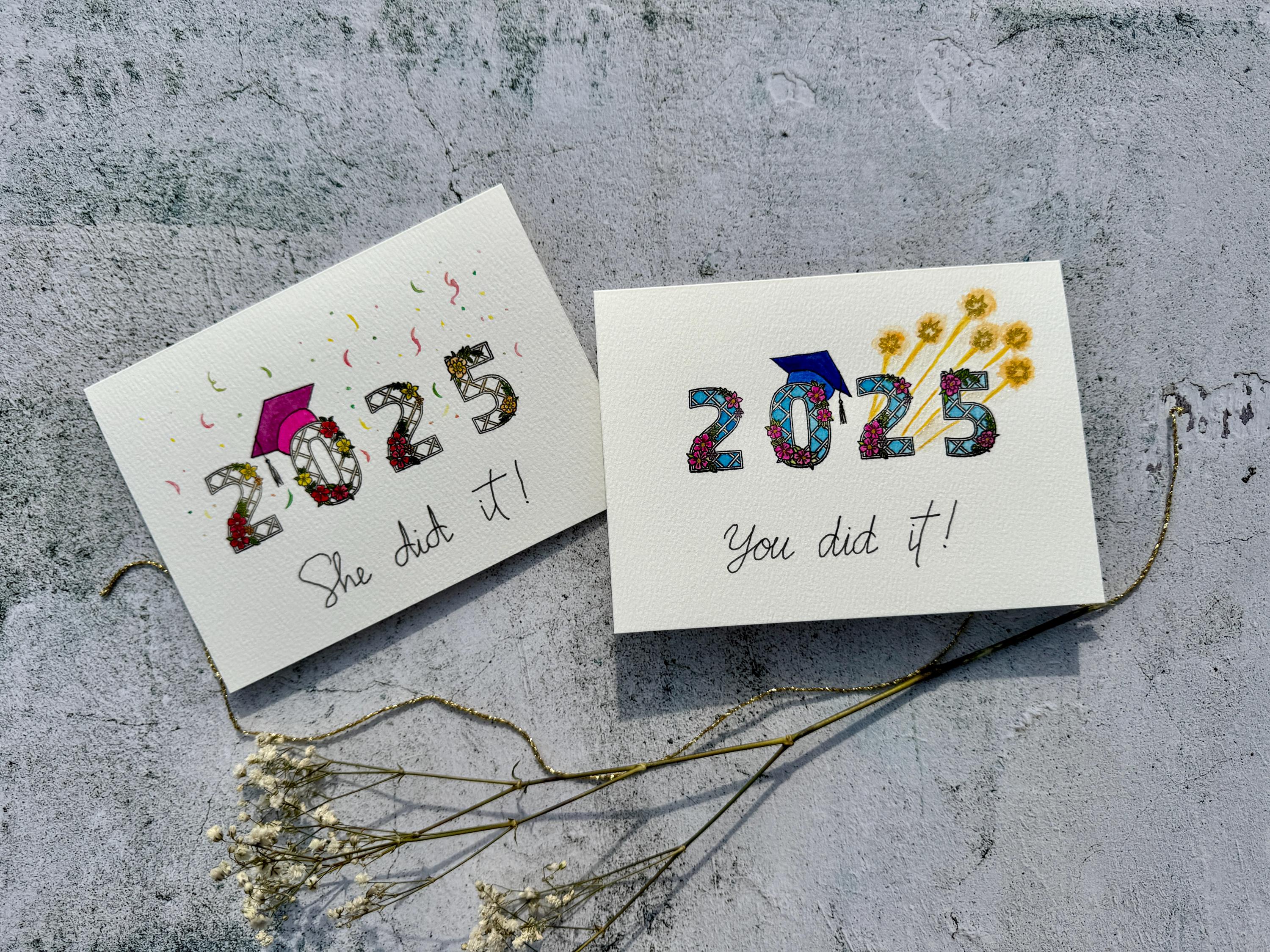 You Did It Graduation Greeting Card, She Did It, Graduation Card 2025 ...