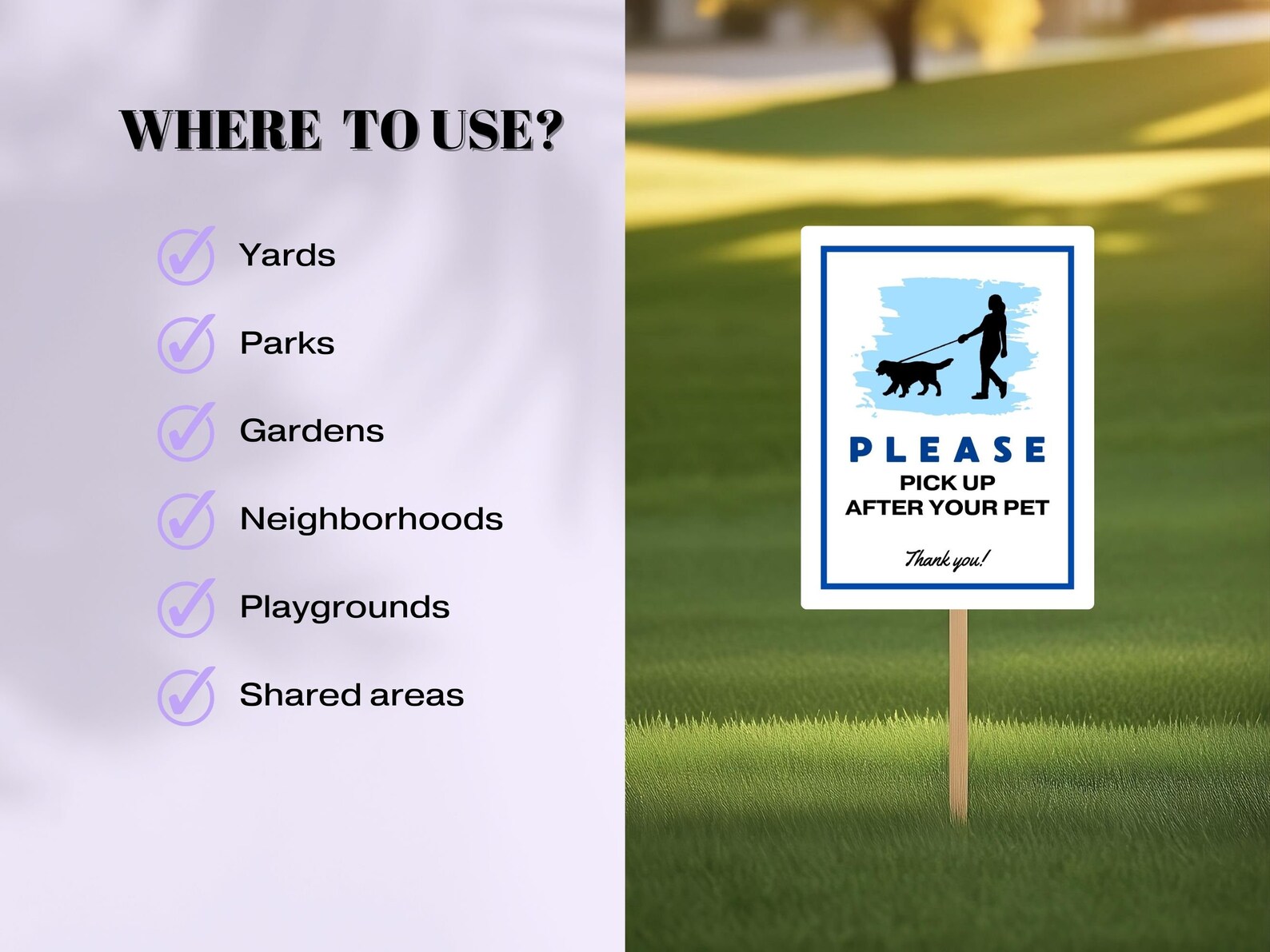 Please Pick up After Your Pet Sign, Printable Pick up Poop Sign ...