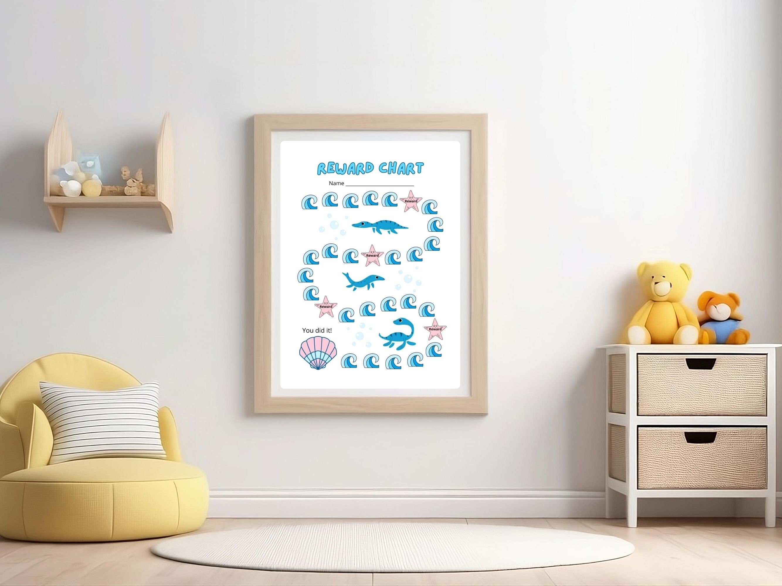 Dinosaur Reward Chart, Sticker Chart, Dinosaurs Toddler Reward Chart ...