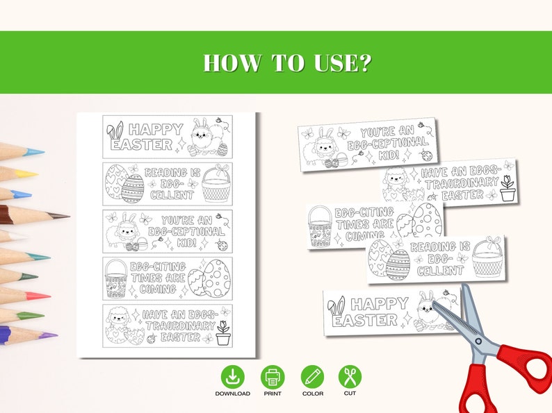 Easter Positive Affirmations for Kids, Printable Coloring Easter ...