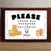 Please Leave Packages Here Printable Sign, Shipping Items Drop off ...
