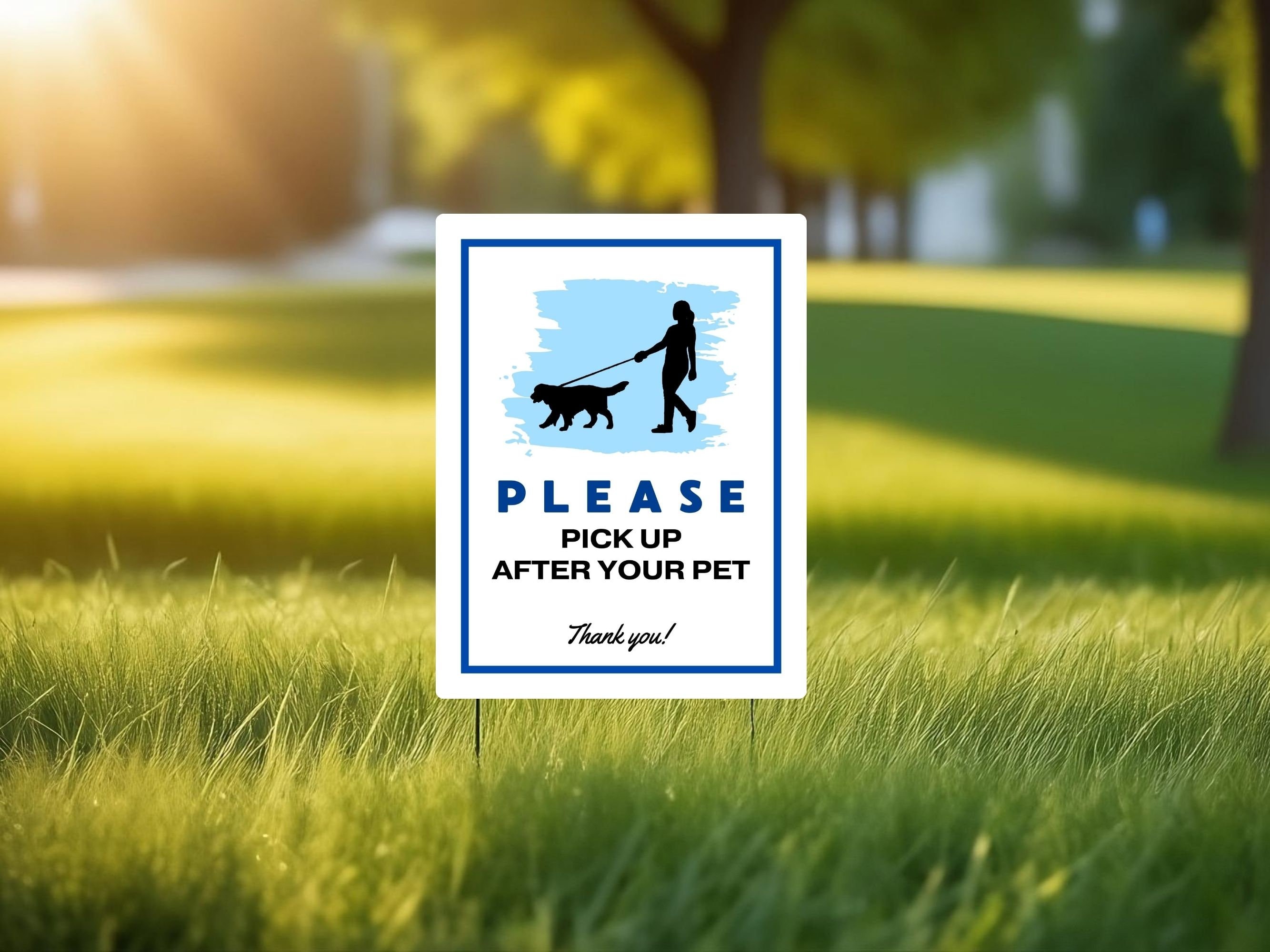 Please Pick up After Your Pet Sign, Printable Pick up Poop Sign ...