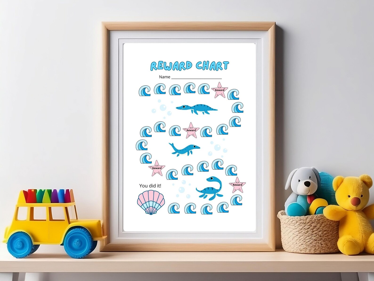 Dinosaur Reward Chart, Sticker Chart, Dinosaurs Toddler Reward Chart ...