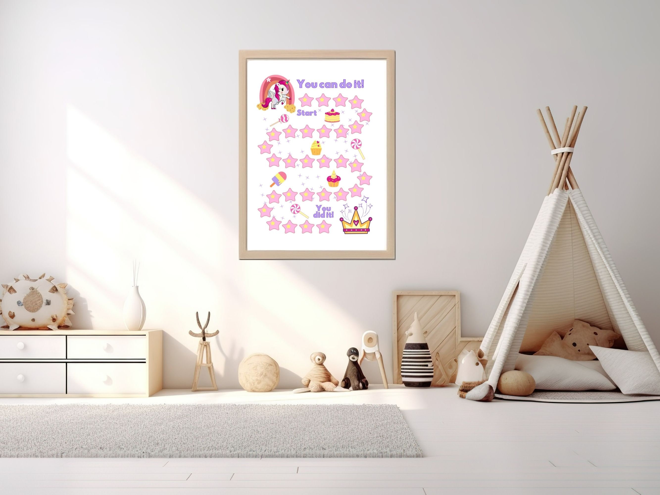 Printable Unicorn Behavior Chart, Unicorn Reward Chart, Daily Chore ...