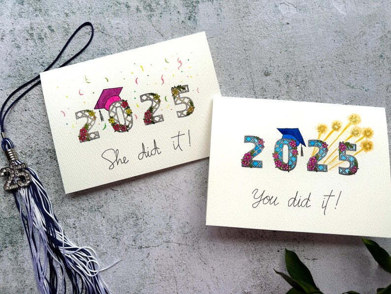 You Did It Graduation Greeting Card, She Did It, Graduation Card 2025 ...