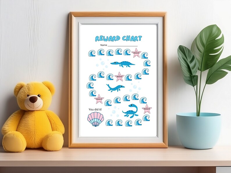 Dinosaur Reward Chart, Sticker Chart, Dinosaurs Toddler Reward Chart ...