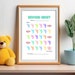 Footprints Reward Chart PDF, Printable Behavior Chart, Colorfull Chore ...