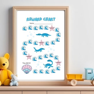 Dinosaur Reward Chart, Sticker Chart, Dinosaurs Toddler Reward Chart ...