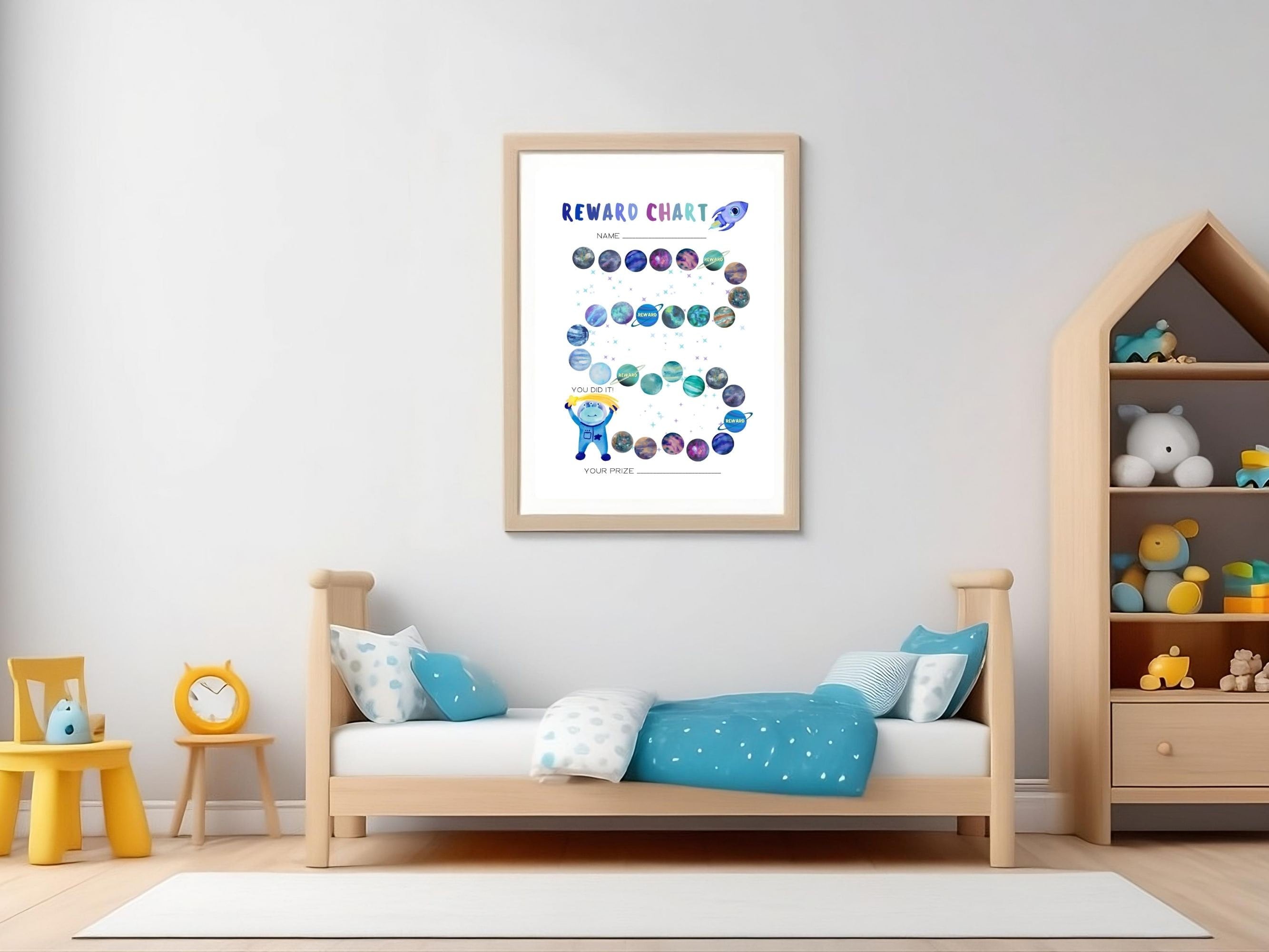 Printable Outer Space Reward Chart, Astronaut Behavior Chart, Daily ...