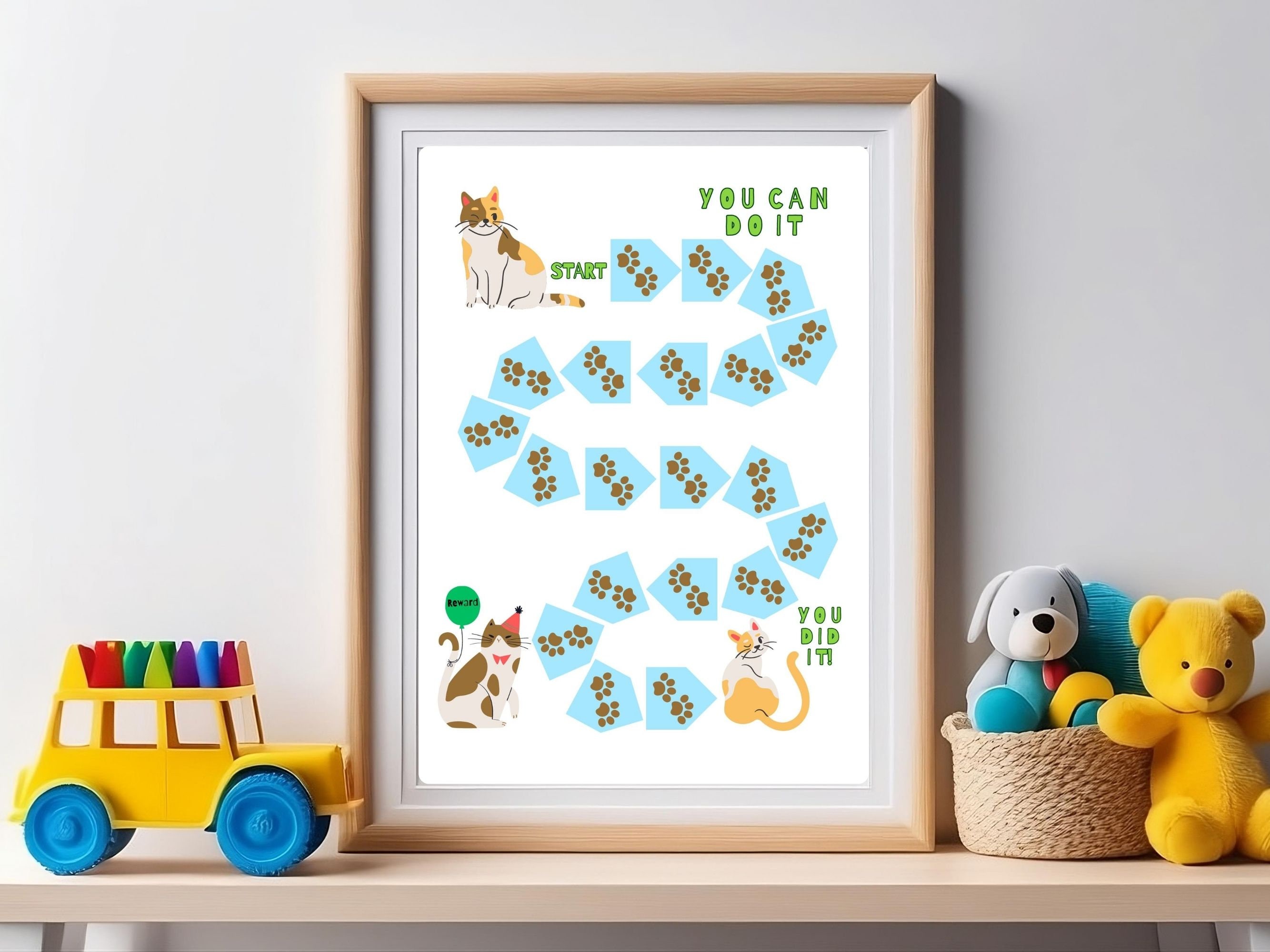 Printable Cats Reward Chart PDF, Cats Behavior Chart, Daily Chore Chart ...