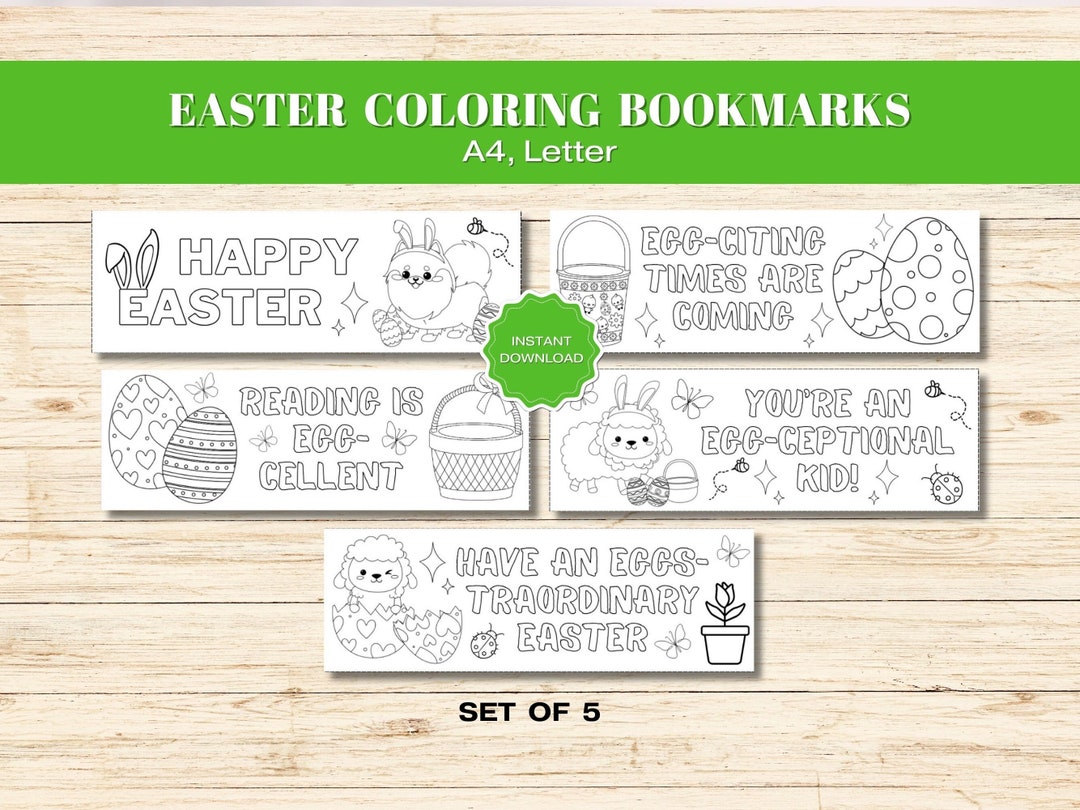 Easter Positive Affirmations for Kids, Printable Coloring Easter ...