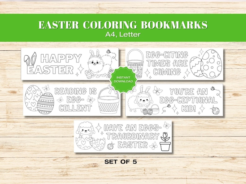 Easter Positive Affirmations for Kids, Printable Coloring Easter ...