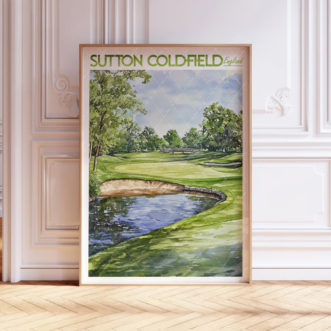 Sutton Coldfield Watercolor Poster - England Wall Art - Europe Travel Poster - Printable City ...